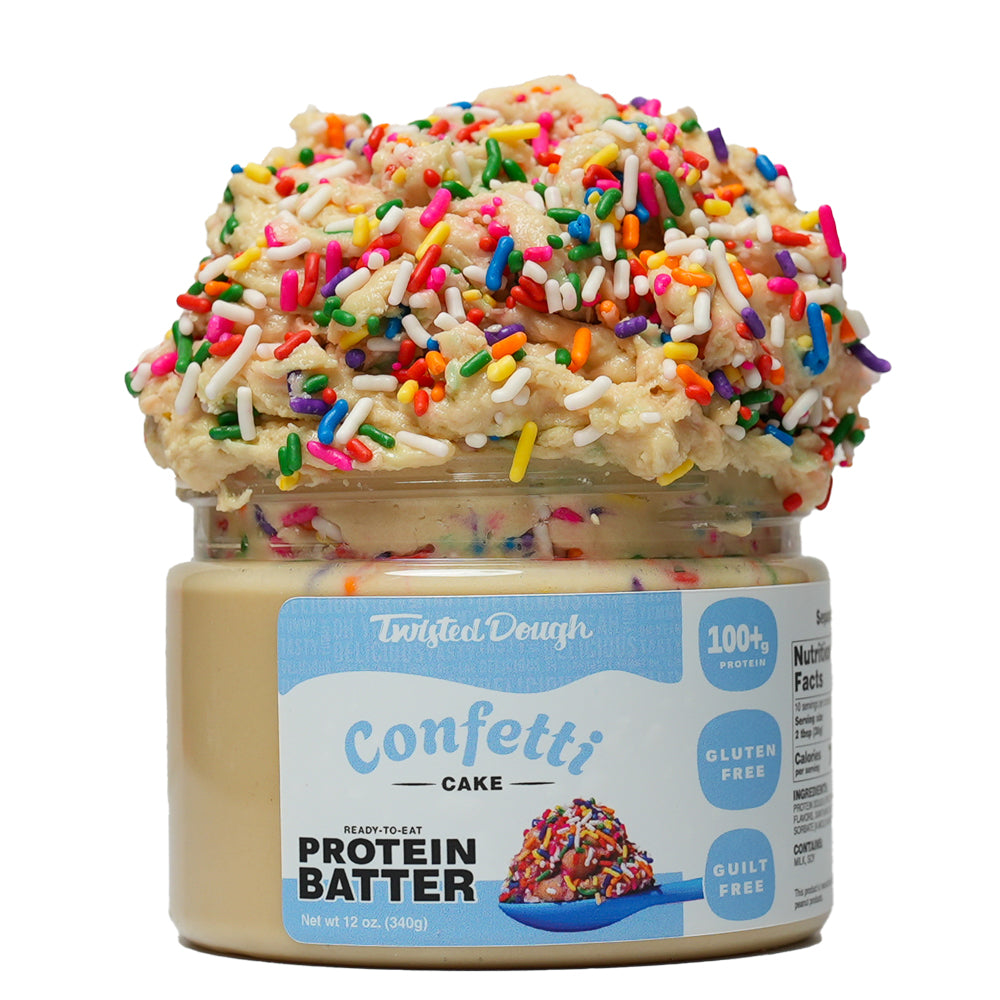 Confetti Cake Protein Batter: Guilt-Free Snack Choice - Twisted Dough